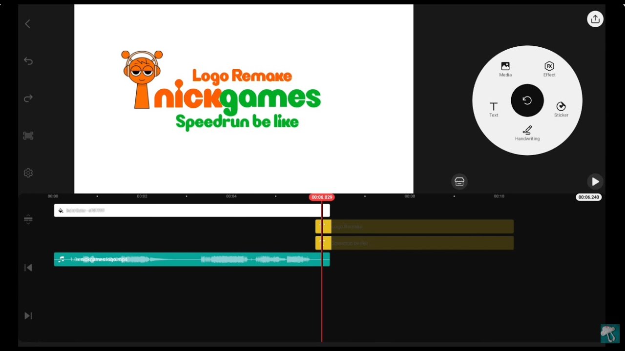Nick Games Logo Remake Kinemaster Speedrun x7.5 Speed - YouTube