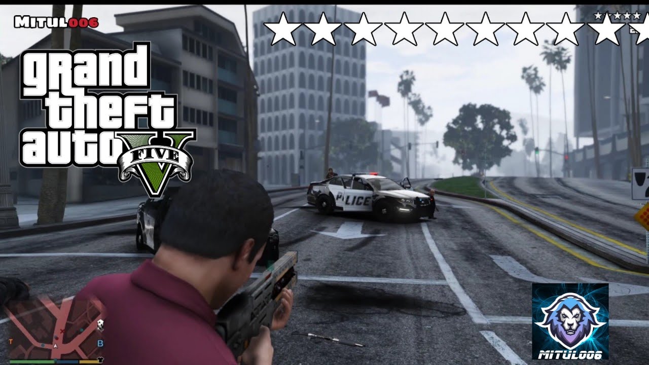 5 star wanted level -Grand Theft Auto GTA 5 4K ultra Graphics - YouTube