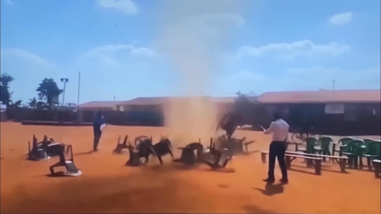 Dust Devil Disrupts Band Concert - YouTube