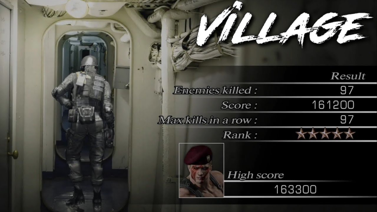Resident Evil 4 HD Project - The Mercenaries - Hunk - Village - 97 Kills in A Row - 161,200 ...