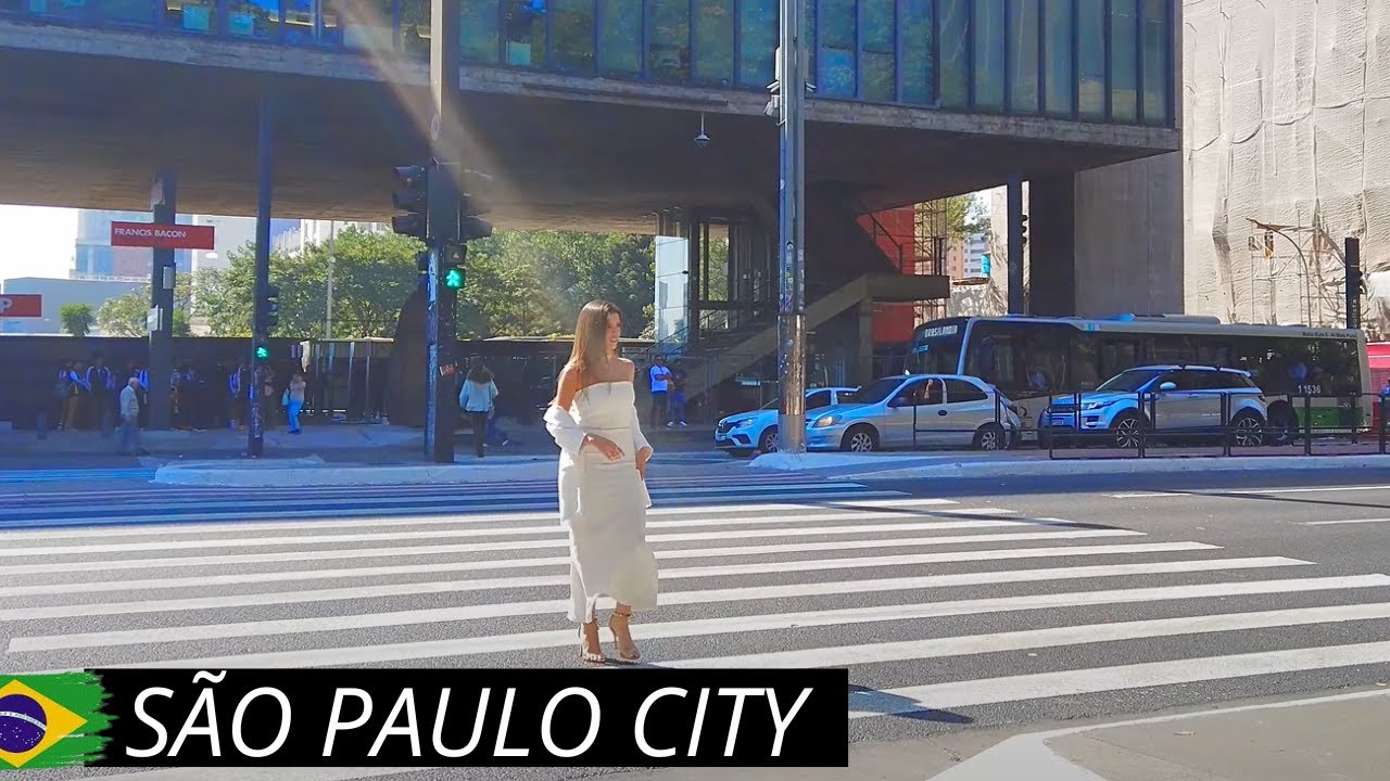 🇧🇷 Cidade de São Paulo, Brasil【4KUHD】Avenida Mais Famosa de São Paulo ...
