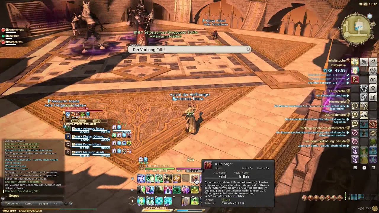 FFXIV - Heavensward: Erzbasilika (Dungeon) Endboss Sir Charibert - YouTube