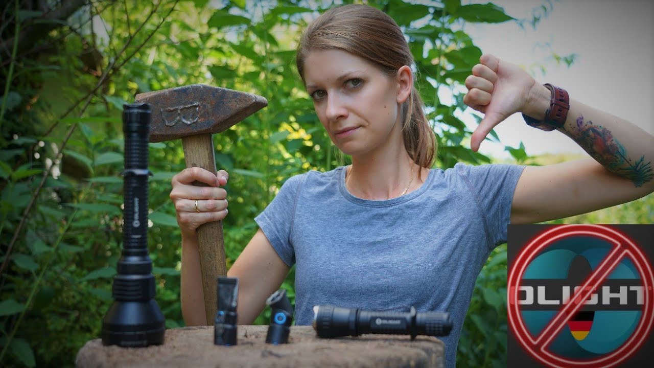 My revenge with Olight flashlights 👎 🚮🚫 - I don't want to support that ...