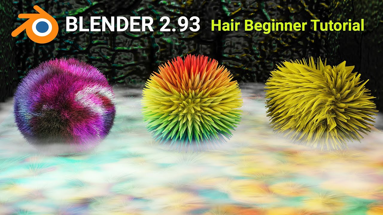 Blender 2.93 hair beginner tutorial | blender hair particle system ...