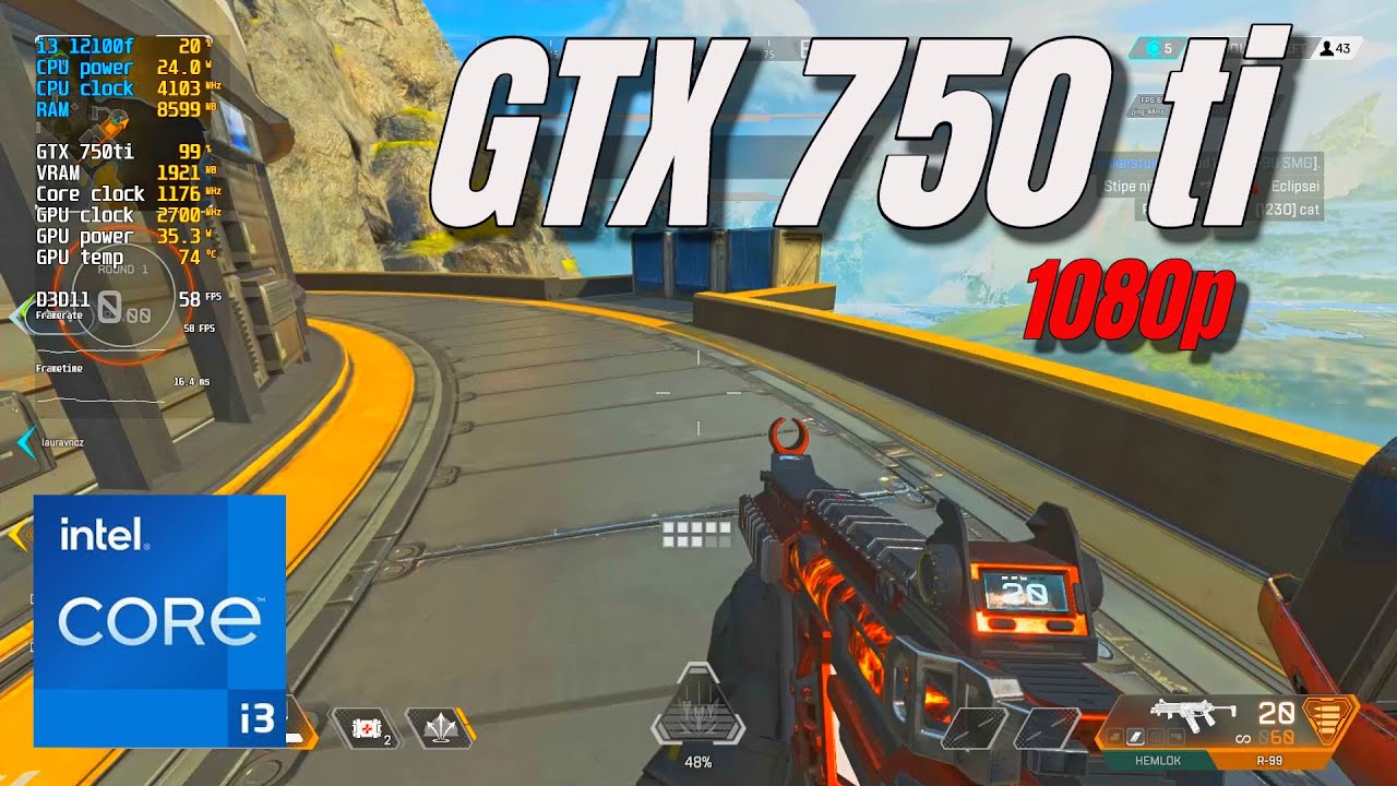 GTX 750 ti - Apex Legends Season 15 - 1080p - CUSTOM Settings - YouTube