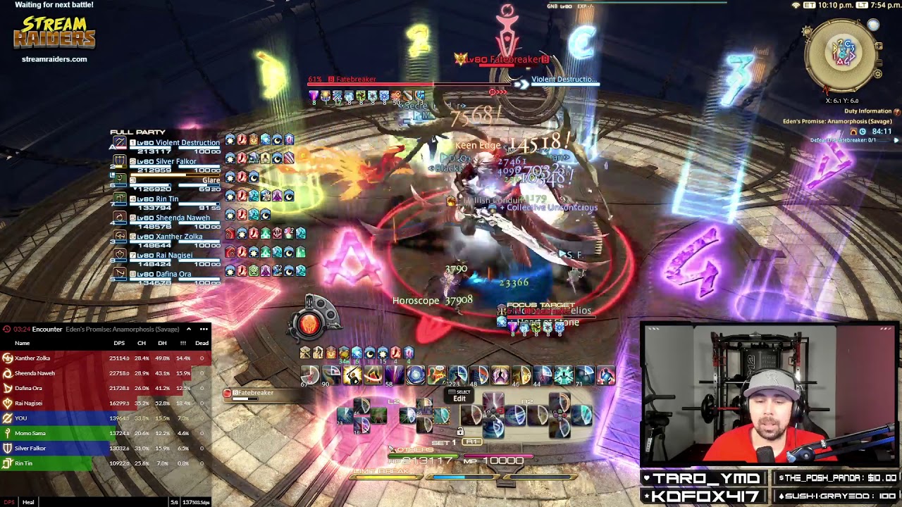【FFXIV】E11S Clear @ 9:25 ~ Gun Breaker GNB POV (15,643.6 DPS / 14,802.1 ...