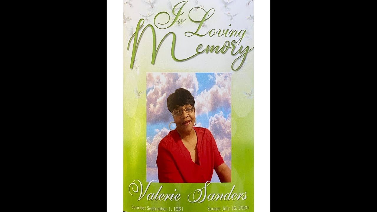 Celebration of Life for Mrs. Valerie Sanders - YouTube