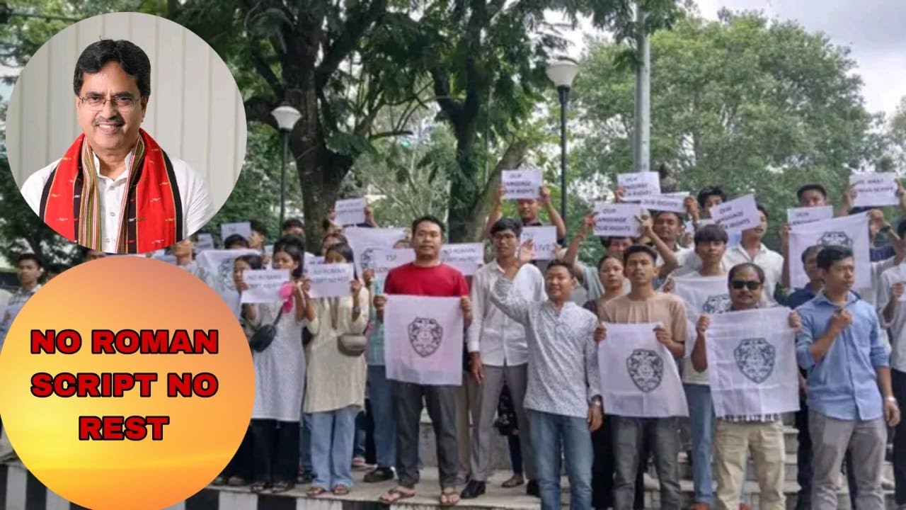 "NO ROMAN SCRIPT NO REST ' TSF ROMAN SCRIPT SANWI PROTEST KHWLAIKHA ...