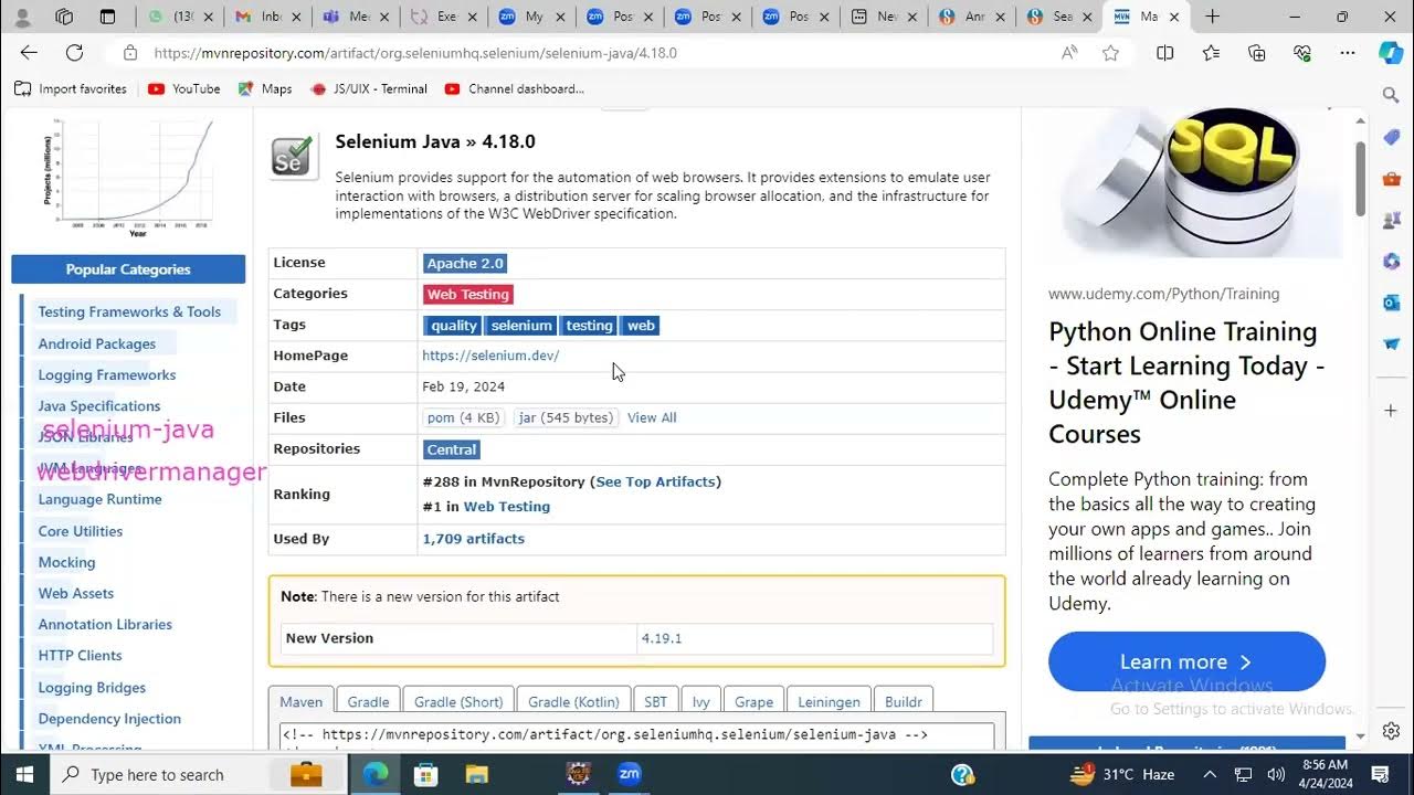 Selenium WebDriver Tutorial #2 - Selenium WebDriver Maven Dependencies - YouTube
