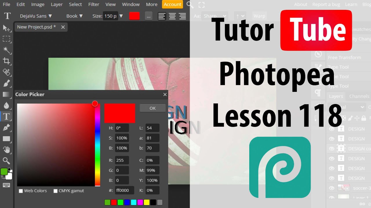 Photopea - Lesson 118 - Trace Contour and Wind - YouTube