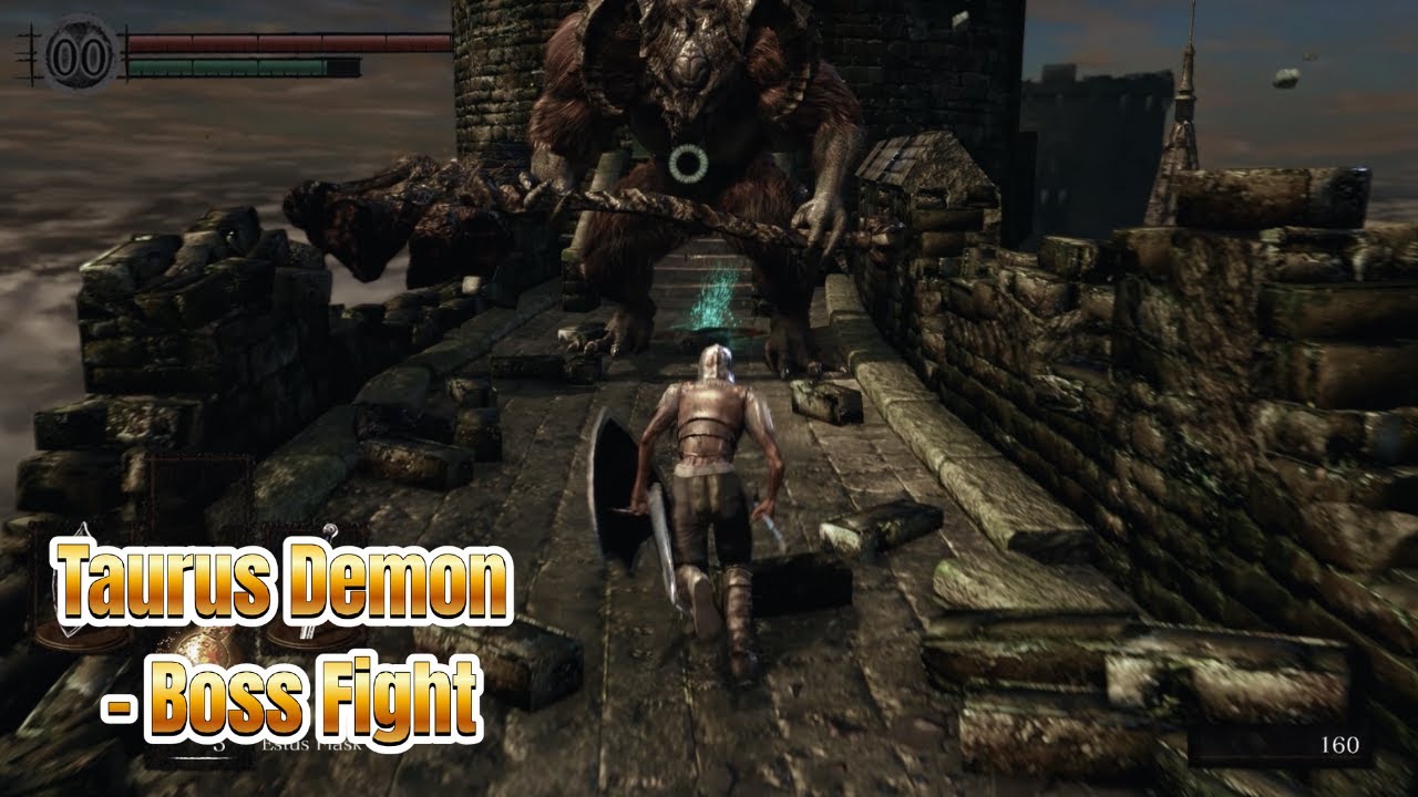 DARK SOULS - BOSS FIGHT - TAURUS DEMON - YouTube