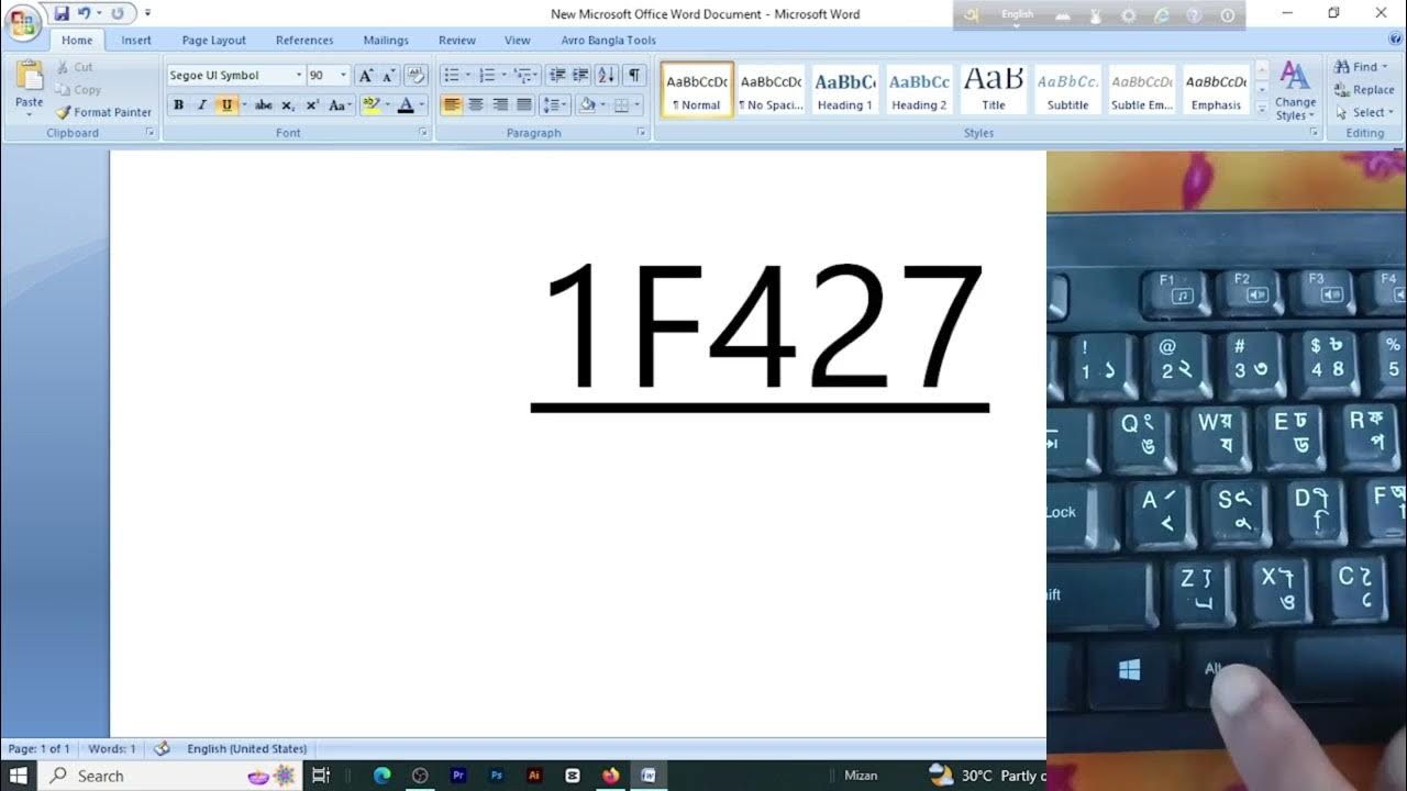 PANGUNE SYMBOLS MS WORD - YouTube