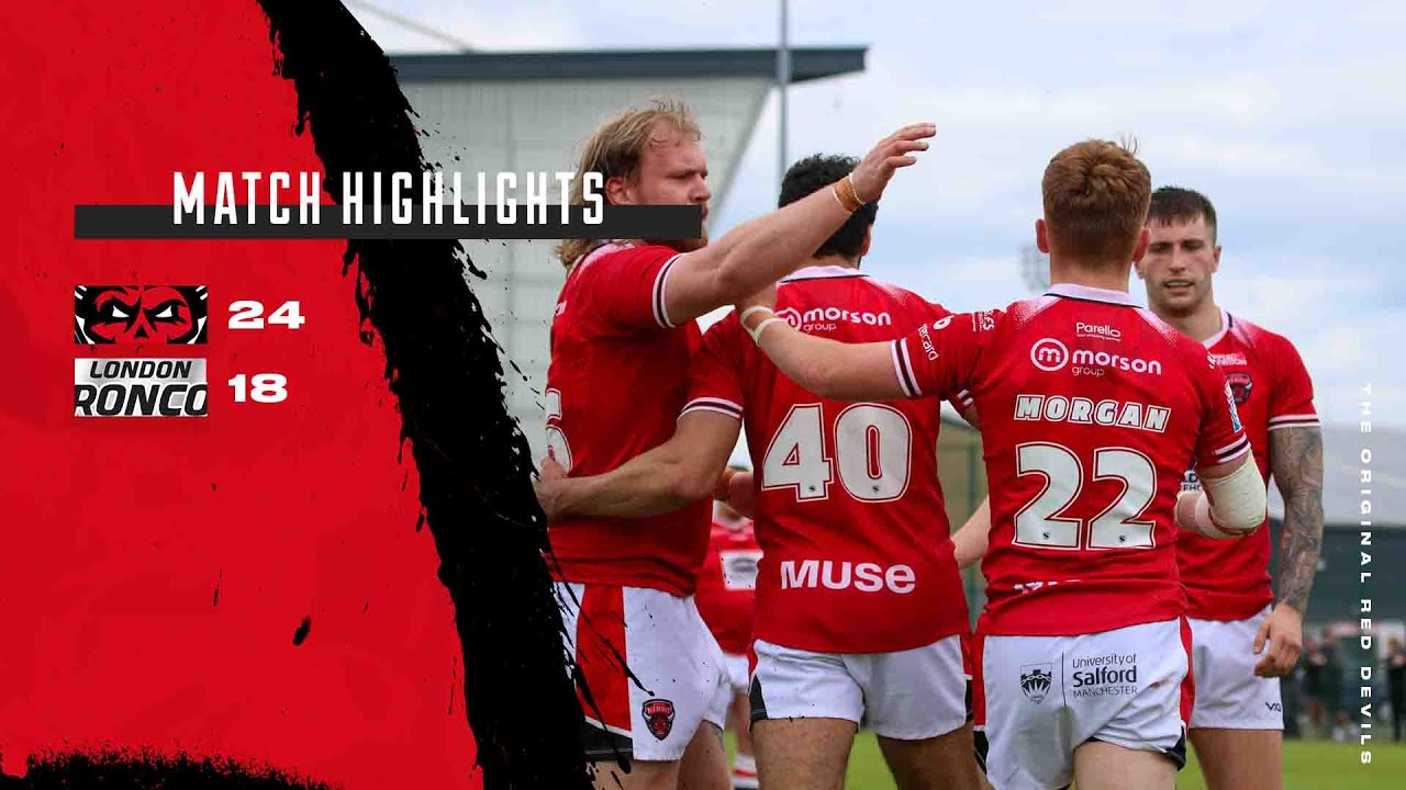 HIGHLIGHTS | Salford Red Devils Reserves 24-18 London Broncos Reserves ...