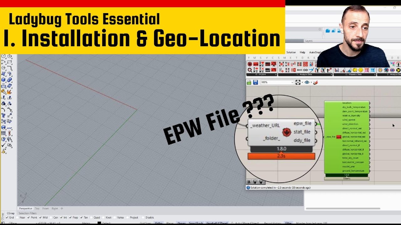 1- Getting Started with Ladybug: Installation & Geo Location 🌐 # ...