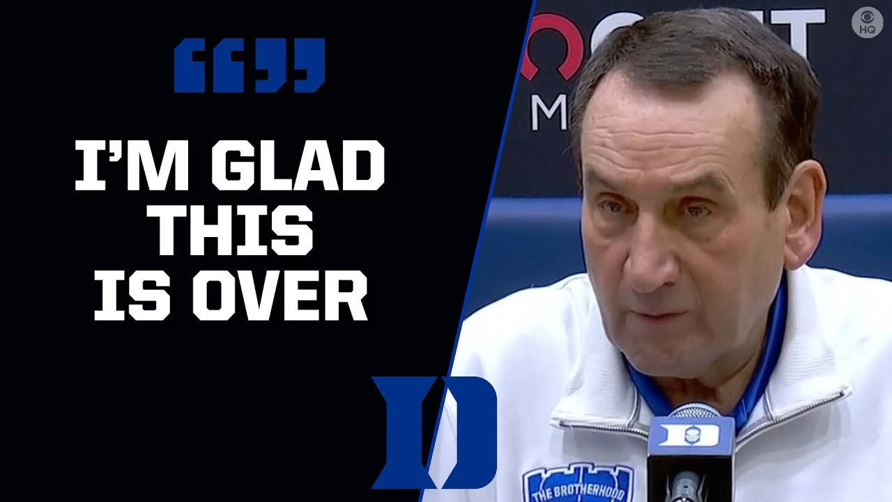 Coach K EMOTIONAL After Coaching Final Home Game With Duke I CBS Sports ...