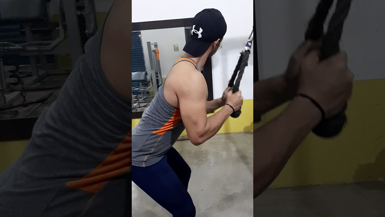 Best tricep exercises, rope pushdowns.💪🏼🔥 - YouTube