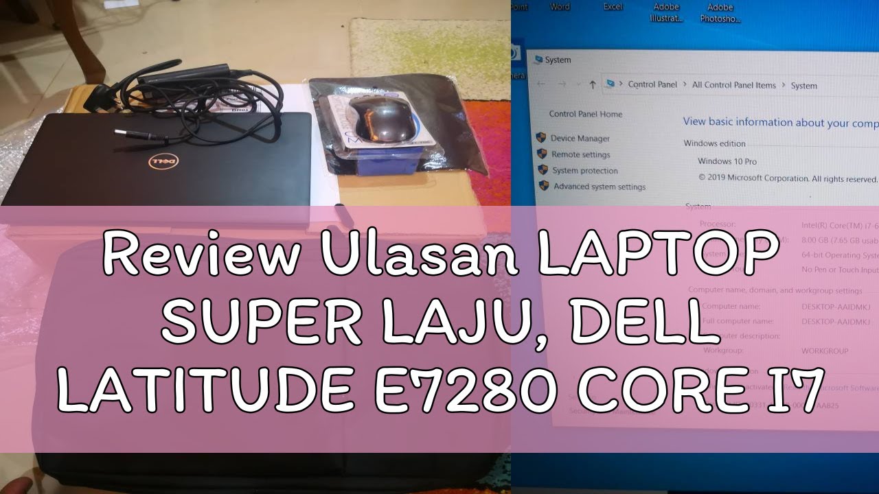 Review Ulasan LAPTOP SUPER LAJU, DELL LATITUDE E7280 CORE I7 6TH,8GB ...