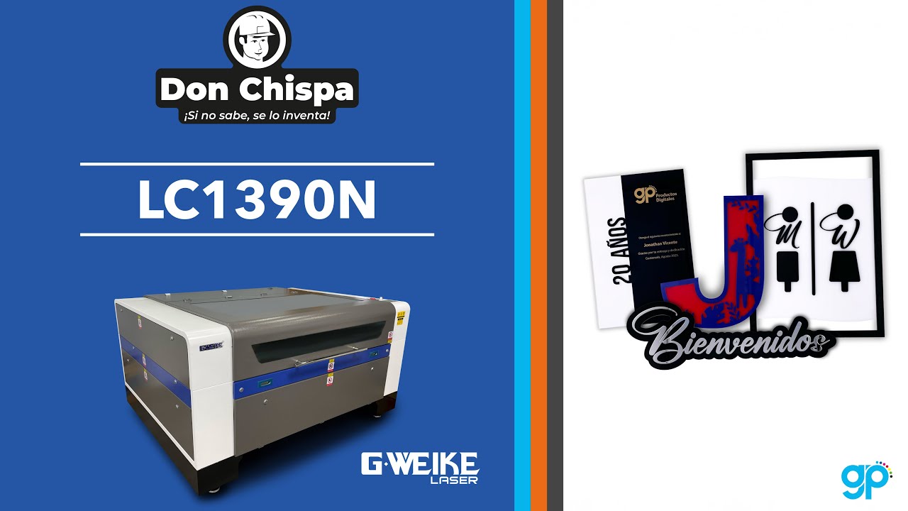 Cortadora y grabadora Láser LC1390N - YouTube