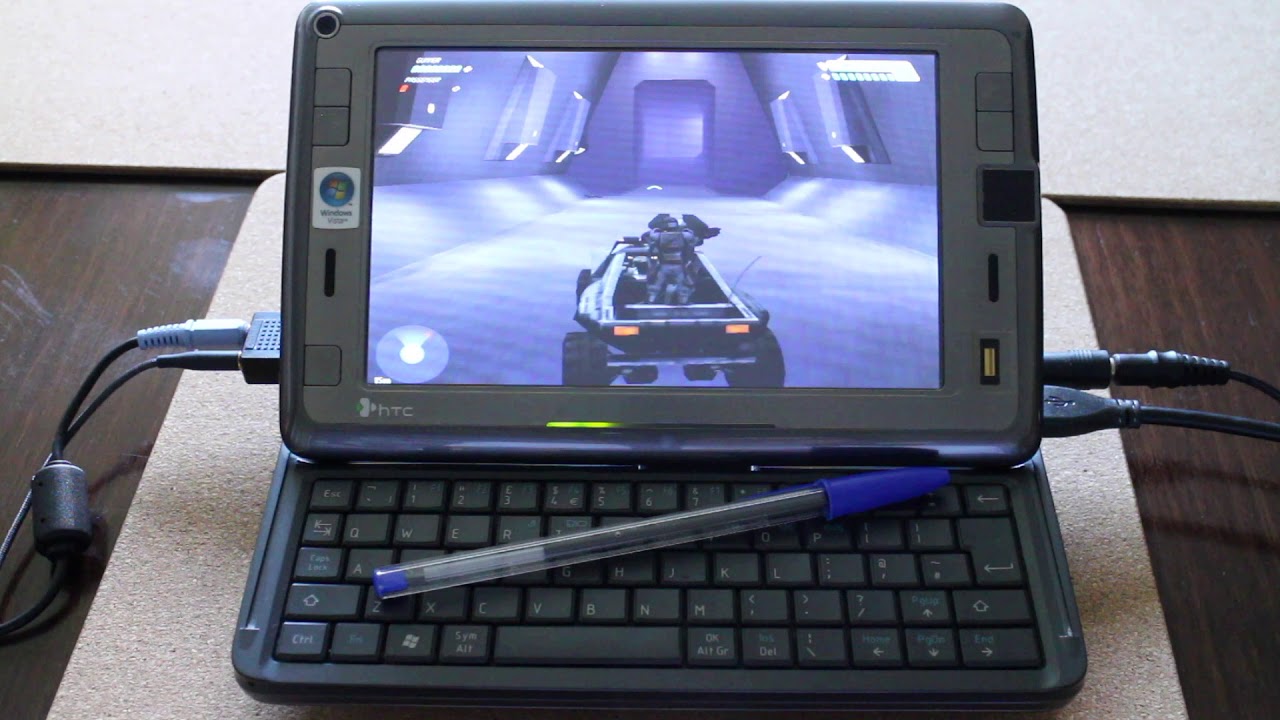 HTC Shift X9500 UMPC Halo Combat Evolved - YouTube