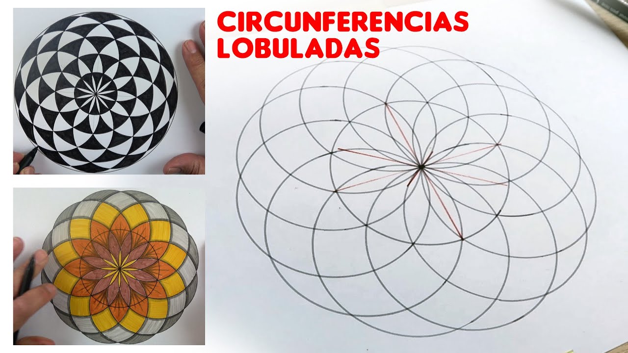 Cómo Dibujar Circunferencias Lobuladas con Compás (Educación Plástica ...