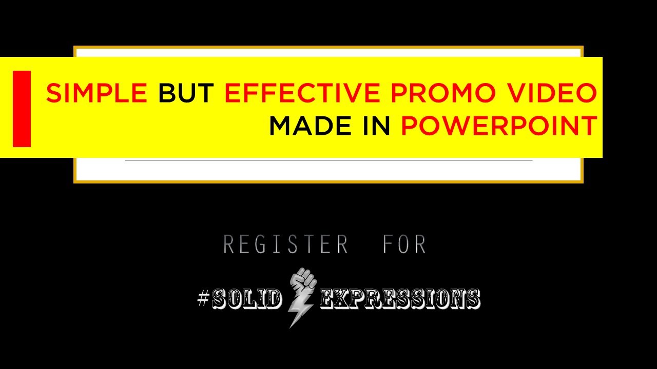 Slide Sense || Event Promo Video Teaser Made in PowerPoint - YouTube