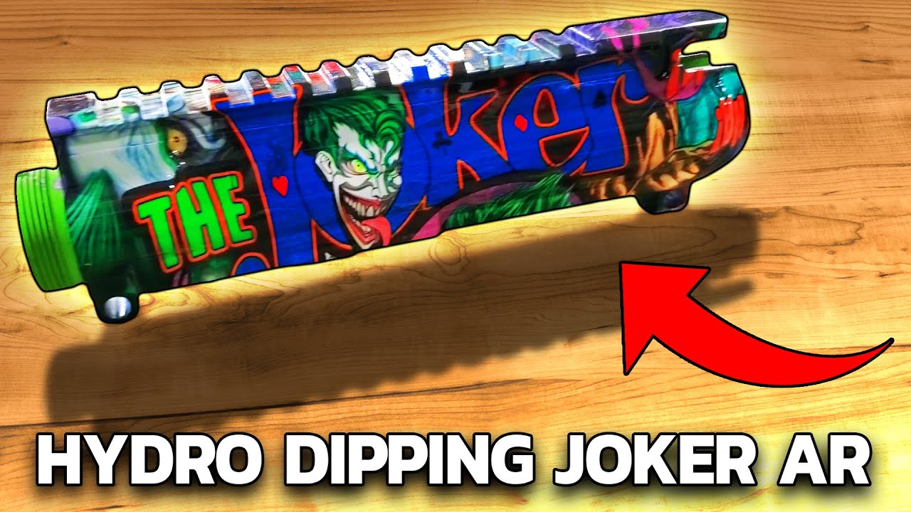 Hydro Dipping AR Upper/Lower in JOKER Pattern | Liquid Concepts ...
