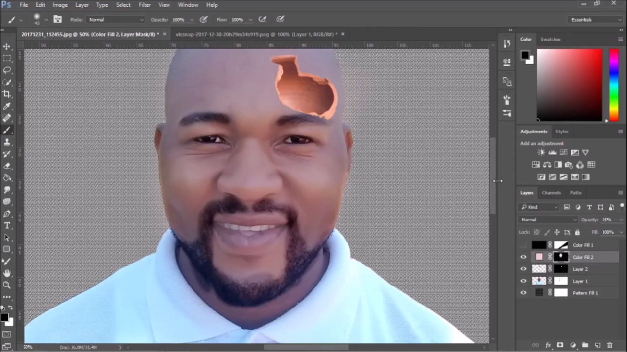 Hollow Head Effect PHOTOSHOP TUTORIAL FAST AND QUICK - YouTube