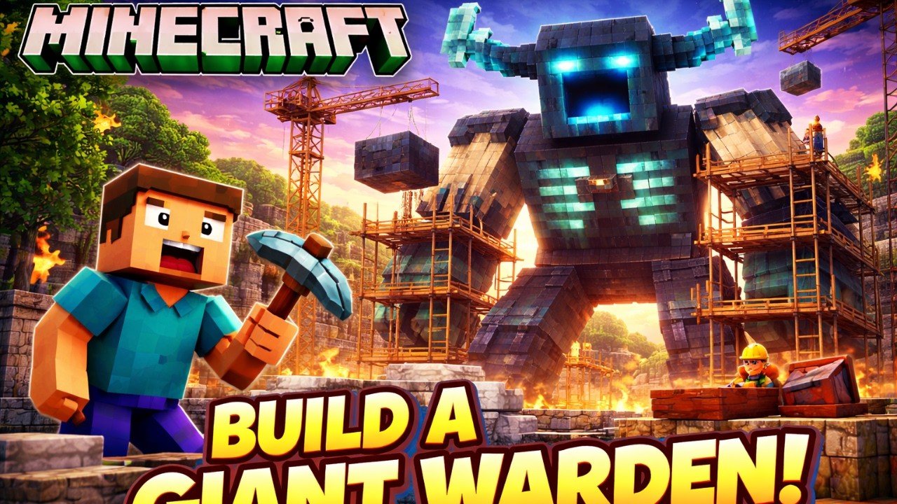 Minecraft: Building a Warden Statue from Scratch - YouTube