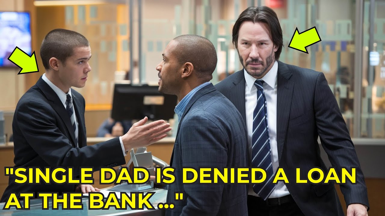 Single Dad Is Denied a Loan at the Bank – The Keanu Reeves Behind Him ...