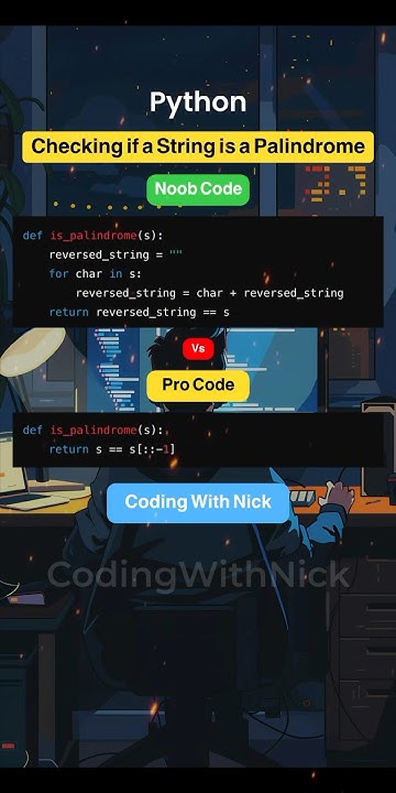 Checking If A String Is A Palindrome In Python Coding Shorts Htmlcss Python Pythontutorial