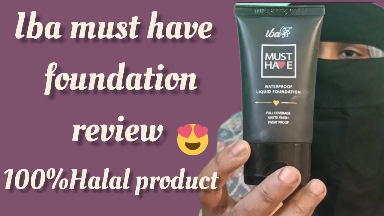 Iba musthave foundation review #iba #foundation #halal - YouTube