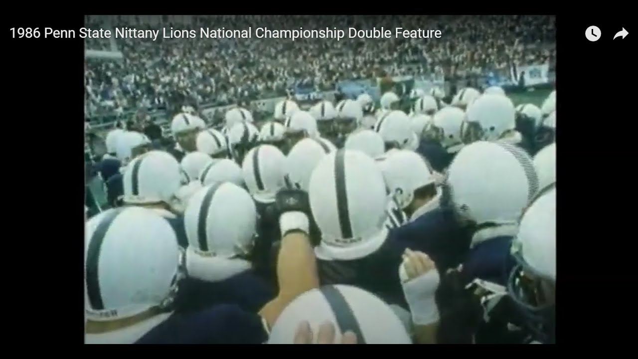 1986 Penn State Nittany Lions National Championship Double Feature ...