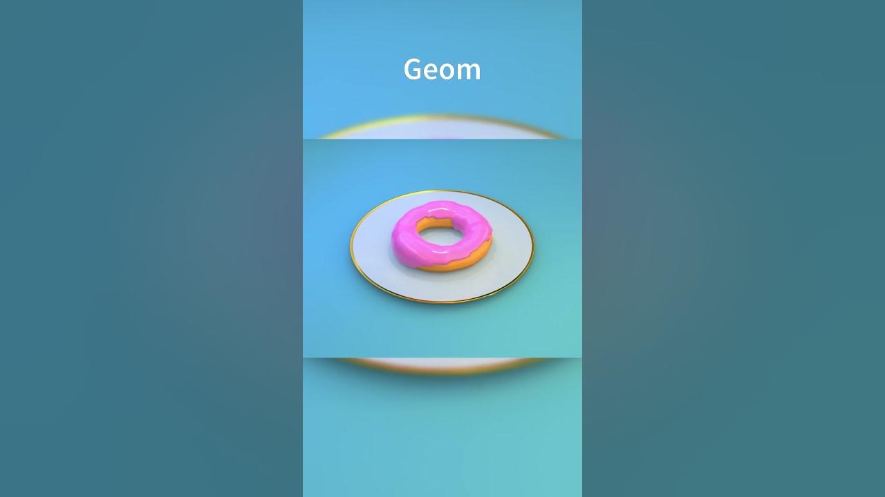 Procedural Donut (Blender Geometry Nodes) #blender #geometrynodes - YouTube