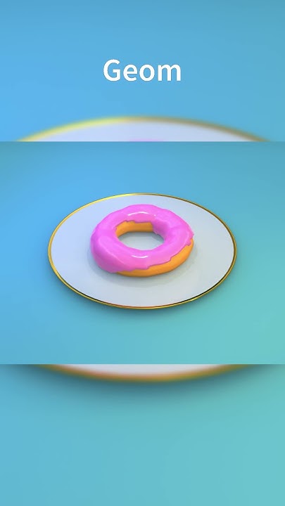 Procedural Donut (Blender Geometry Nodes) #blender #geometrynodes - YouTube