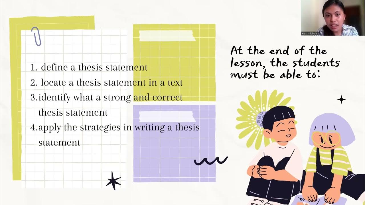 How to write a Thesis Statement - Demo Teaching - YouTube