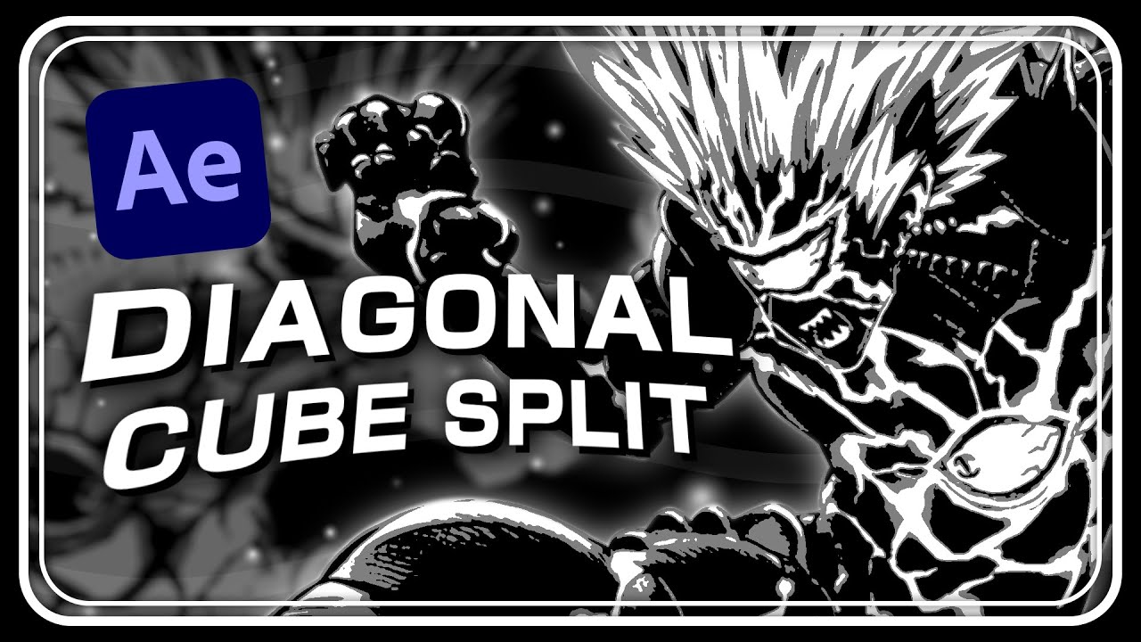 diagonal cube split - ae tutorial - YouTube