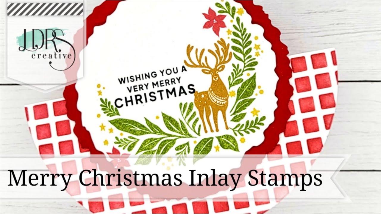 HSN Merry Christmas Inlay Stamping Kit Rocker Card - YouTube