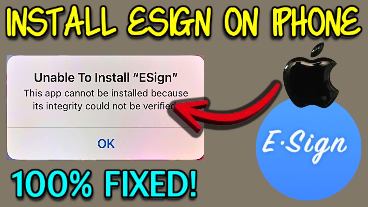 How to Install Esign on iOS | Unable to install Esign FIX! - YouTube