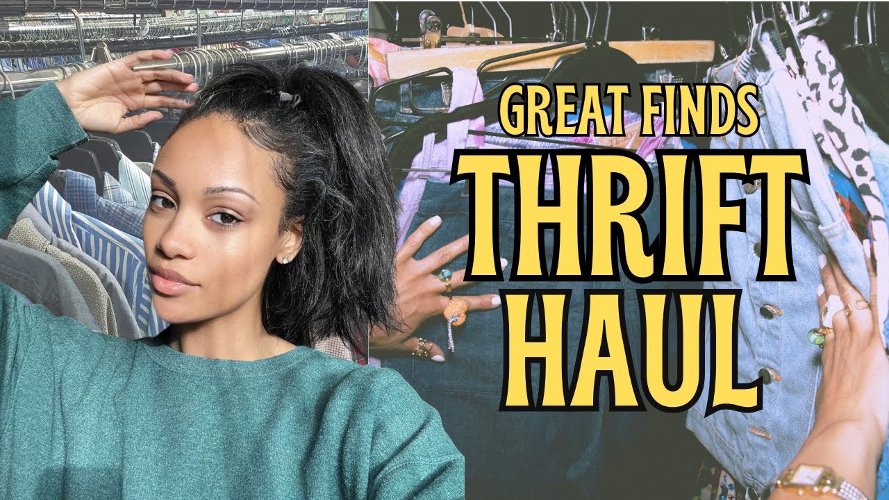 Thrifting/Thrift Store Shopping Haul + HUGE Finds - YouTube
