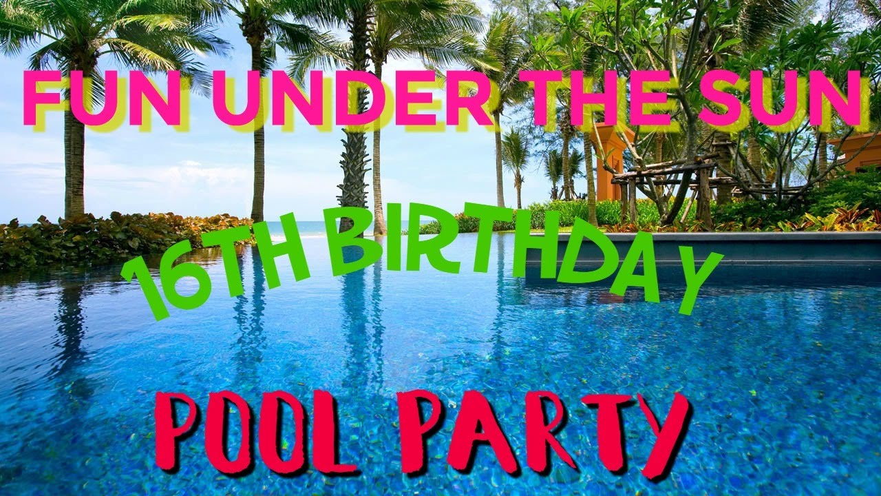 POOL PARTY // FAMILY FUN // 16th BIRTHDAY // Mom & Wifey Vlog - YouTube