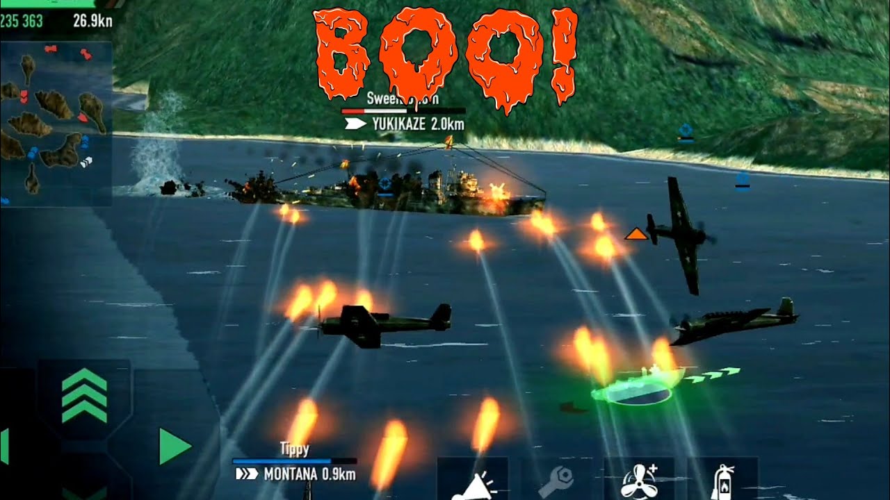 IJN YAMATO INTENSE GAME PLAY (BATTLE OF WARSHIPS) - YouTube