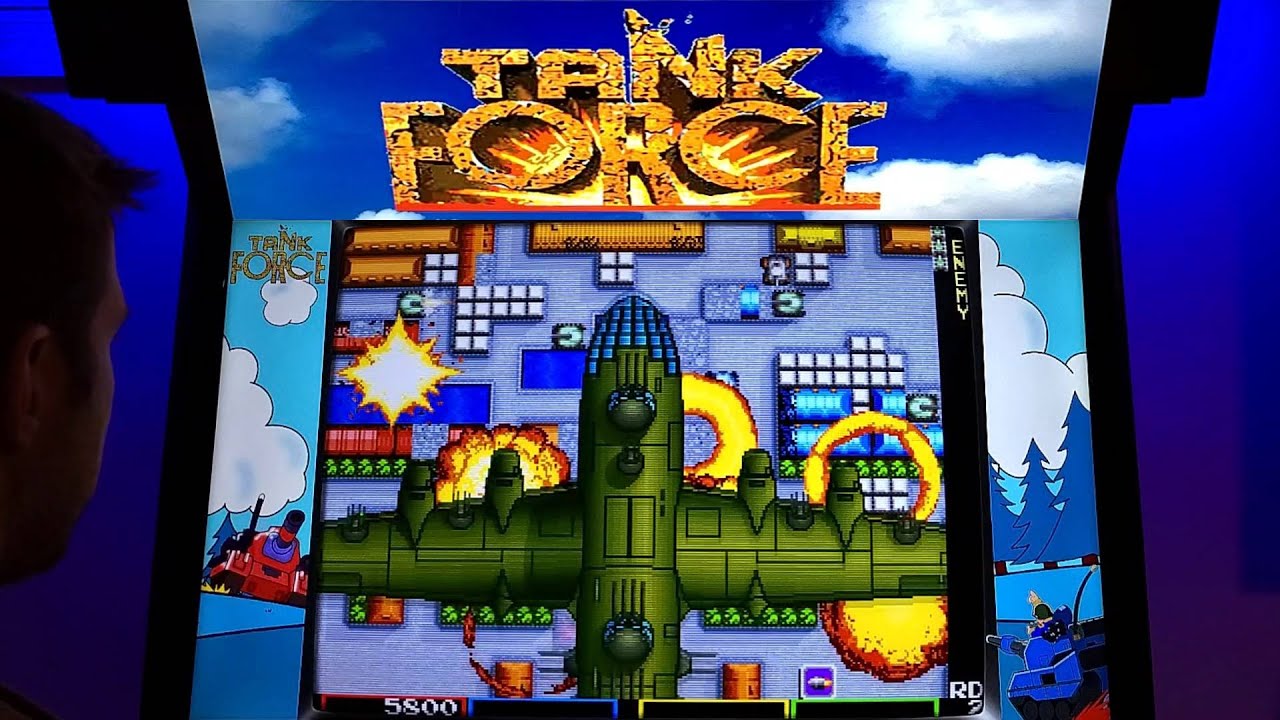 Tank Force Arcade Cabinet MAME Gameplay w/ Hypermarquee - YouTube
