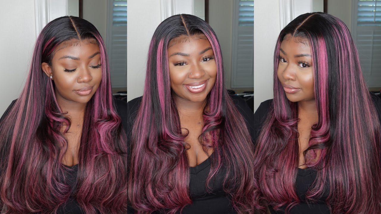 OMG!!! Purple Hair Transformation | Easy Summer Wig Install | Megalook ...