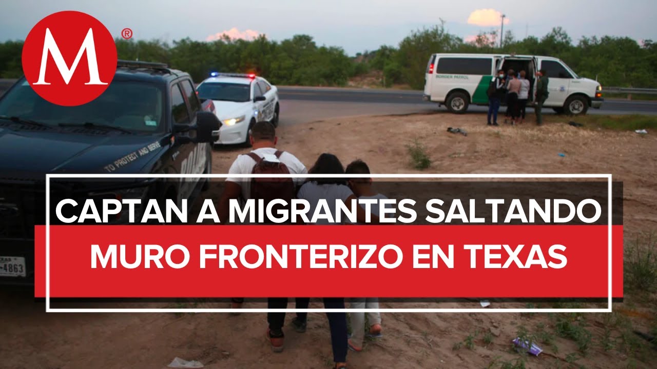 VIDEO: Migrantes atraviesan la frontera en plena carretera de Texas ...