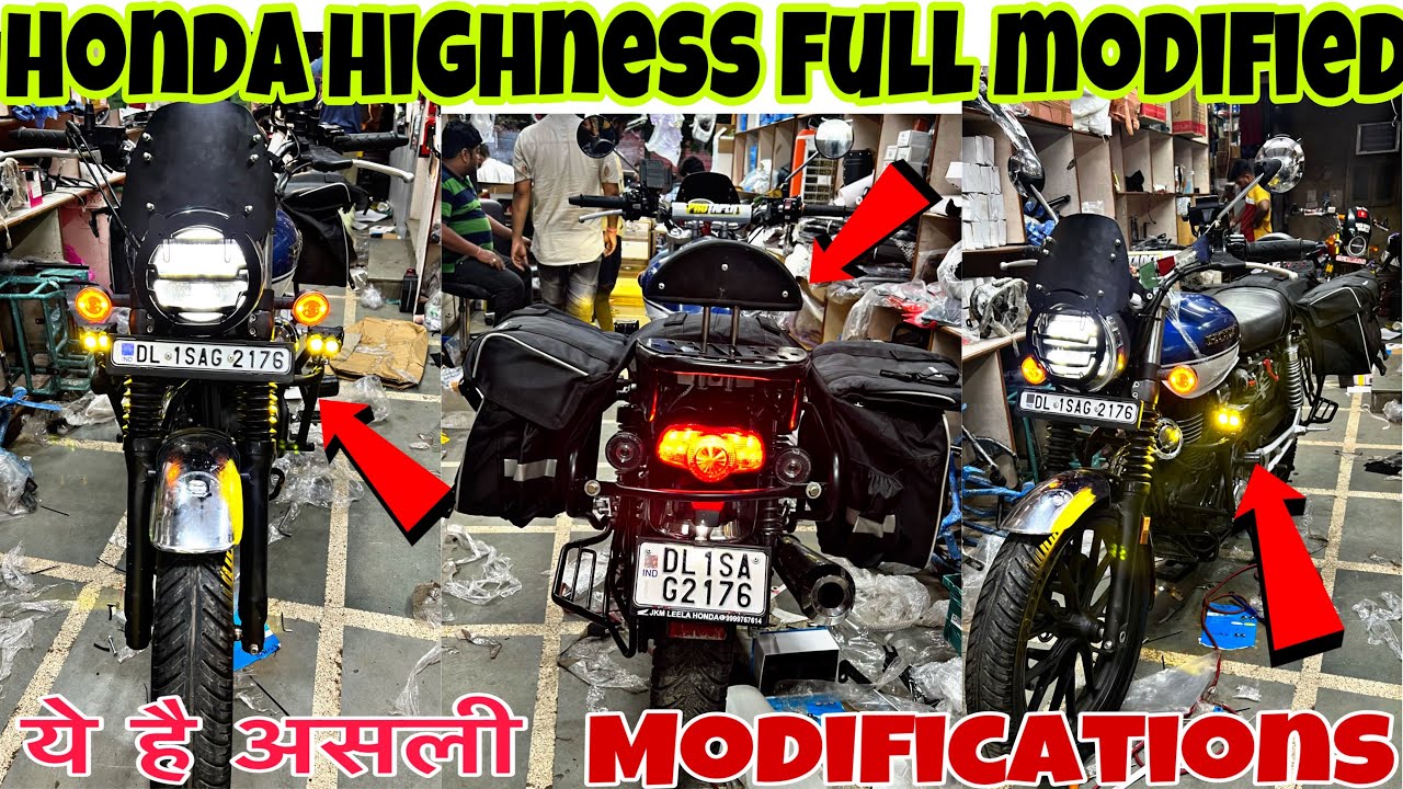 honda highness 350 modified | honda highness Touring modification - YouTube