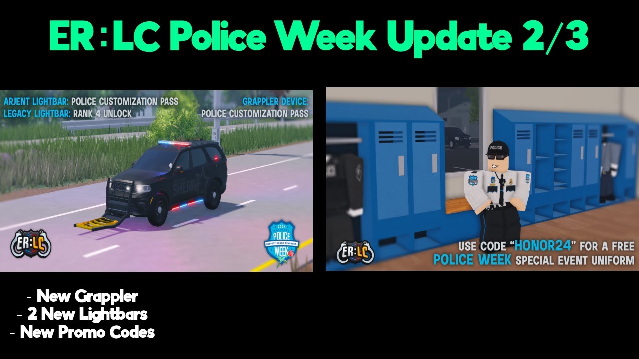 ER:LC Police Week Update 2/3 (Police Week 2024) - YouTube