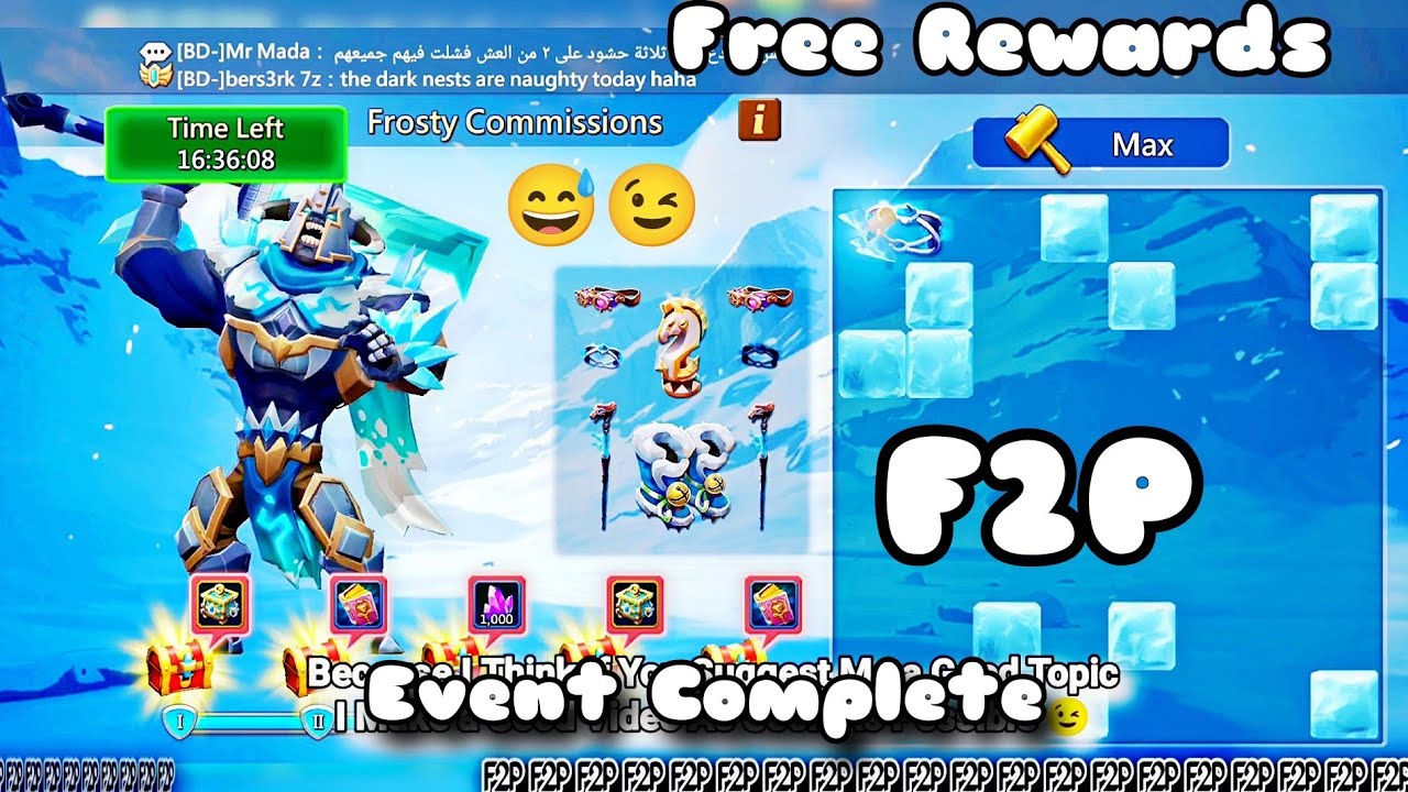 Frosty Commissions Event,Break the Ice , Lords Mobile , igg | # ...