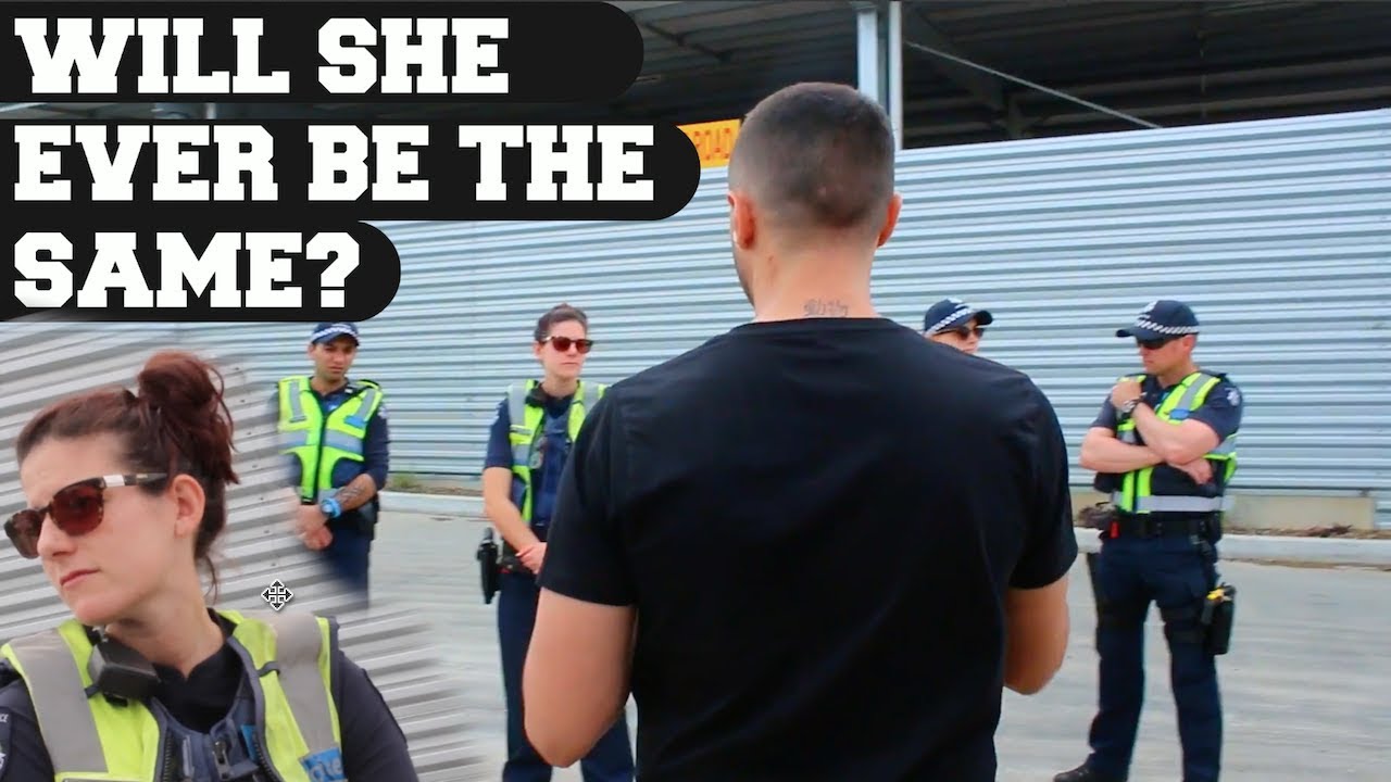 DISTURBED POLICE OFFICER HOLDS BACK TEARS.. - YouTube