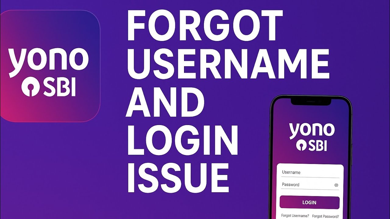 Yono Forget Username and login problem YONO SBI Username aur Login ...