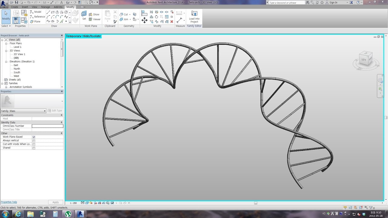 Revit Tips - Parametric DNA arch structure using formulas (download ...